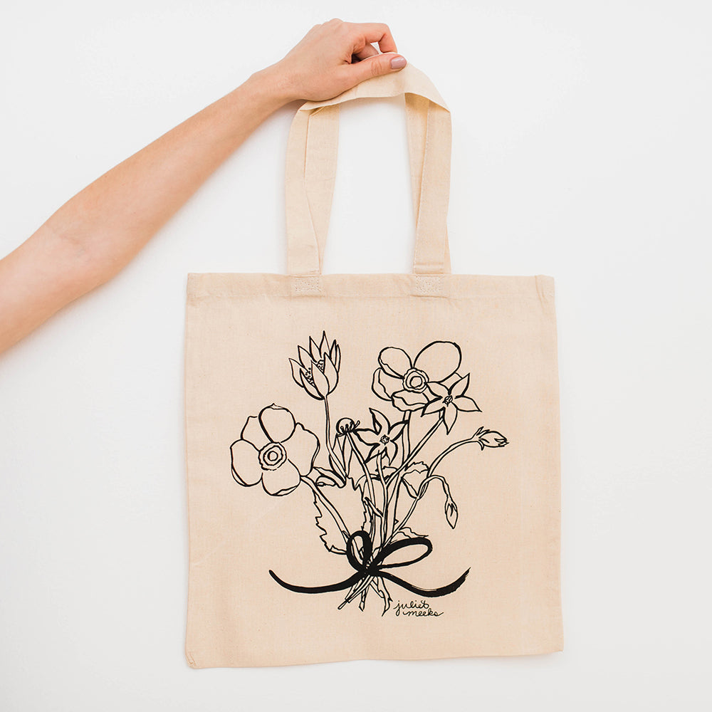 Bunch of Flowers Canvas Tote Bag – Juliet Meeks Design